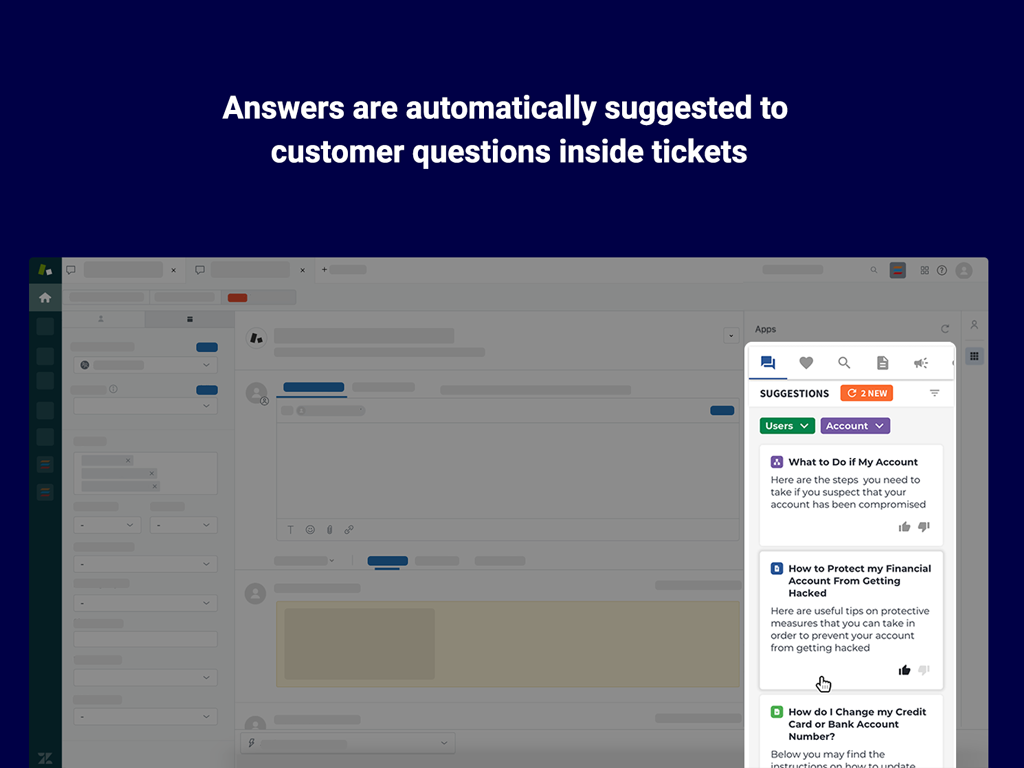 Shelf for Chat App Integration with Zendesk Chat
